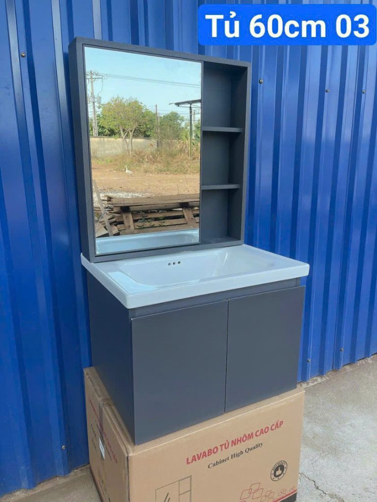 Tủ lavabo nhôm Varino T03 - Thiết bị vệ sinh varino